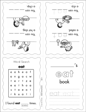 The Sight Word “eat” (Level 2) | Printable Mini-Books