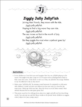 Jiggly Jolly Jellyfish (Letter J): Poem | Printable Lesson Plans, Ideas ...