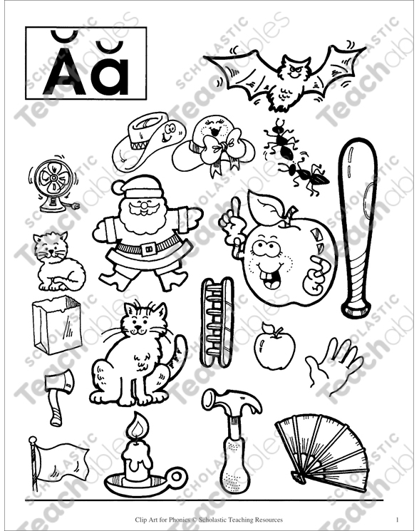 letter a clipart objects