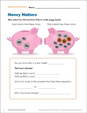 Money Matters Worksheet