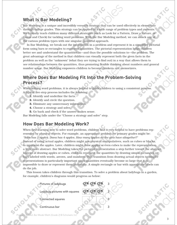 Comparison Problems (Subtraction): Bar Model Math (Gr 2) | Printable ...