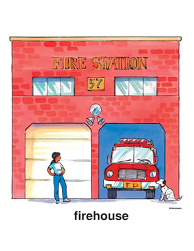 Printable Fire Station Clipart