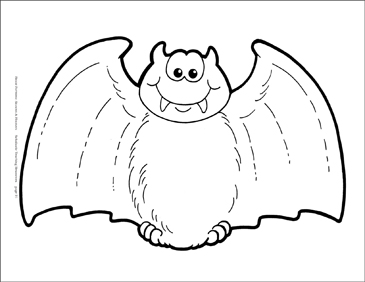 coloring pages halloween bats