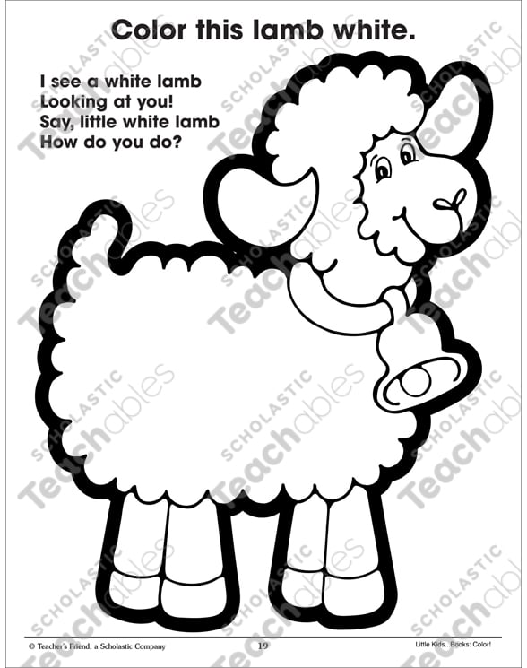 lambs coloring pages