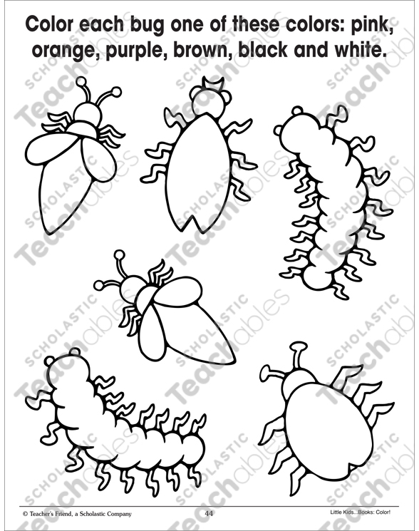 creepy crawly coloring pages