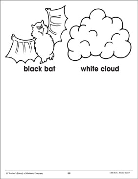 the color black coloring pages