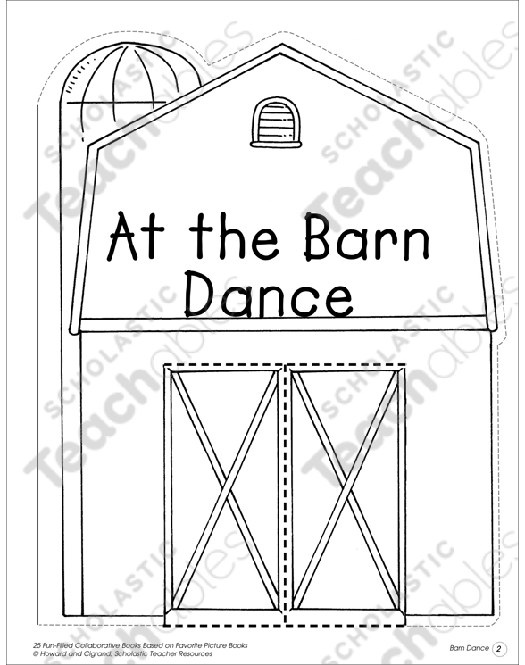 barn dance coloring pages