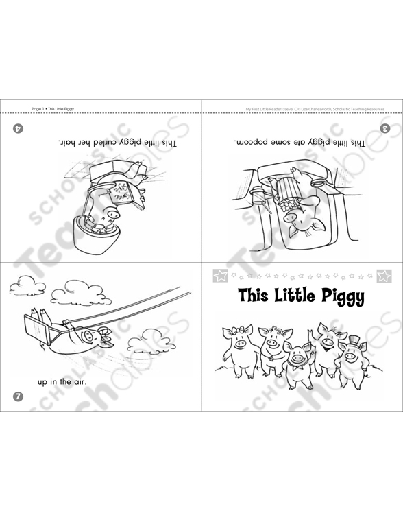 Level C Mini-Book: This Little Piggy | Printable Mini-Books