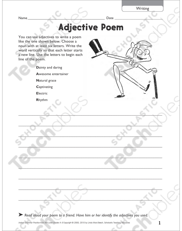 Adjective Poems