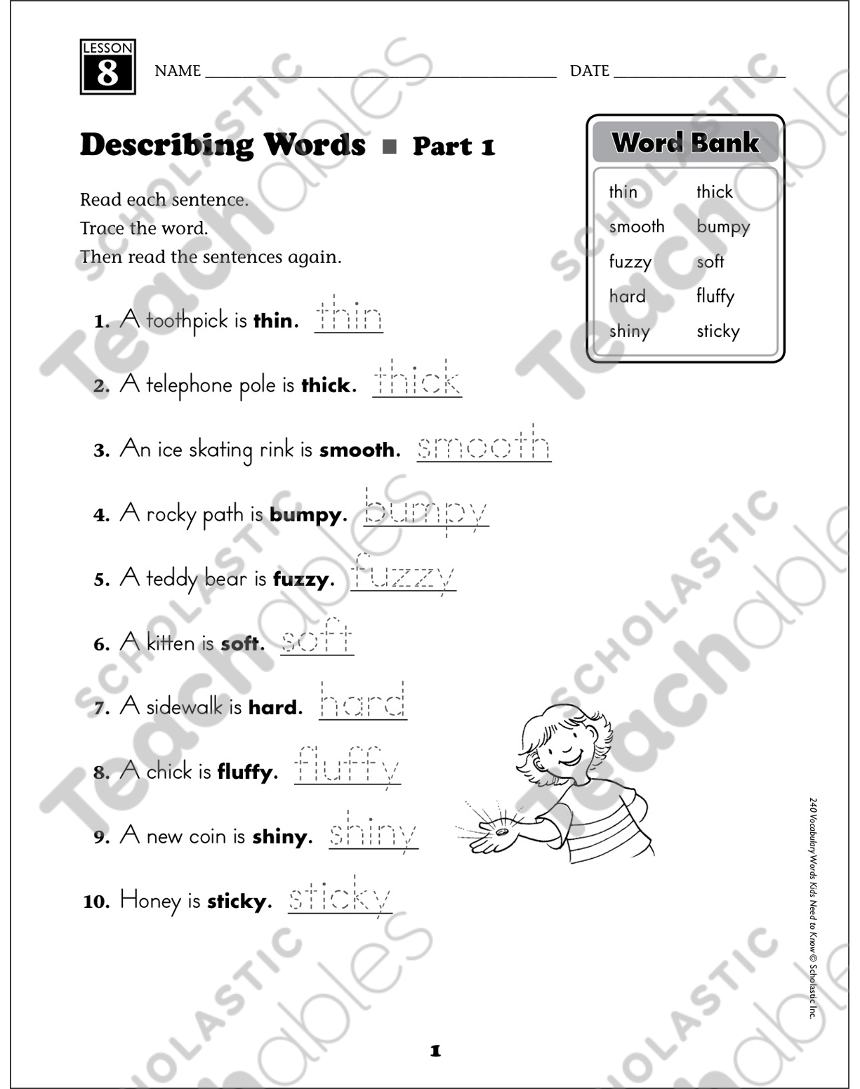 Vocabulary Activities For 1st Grade