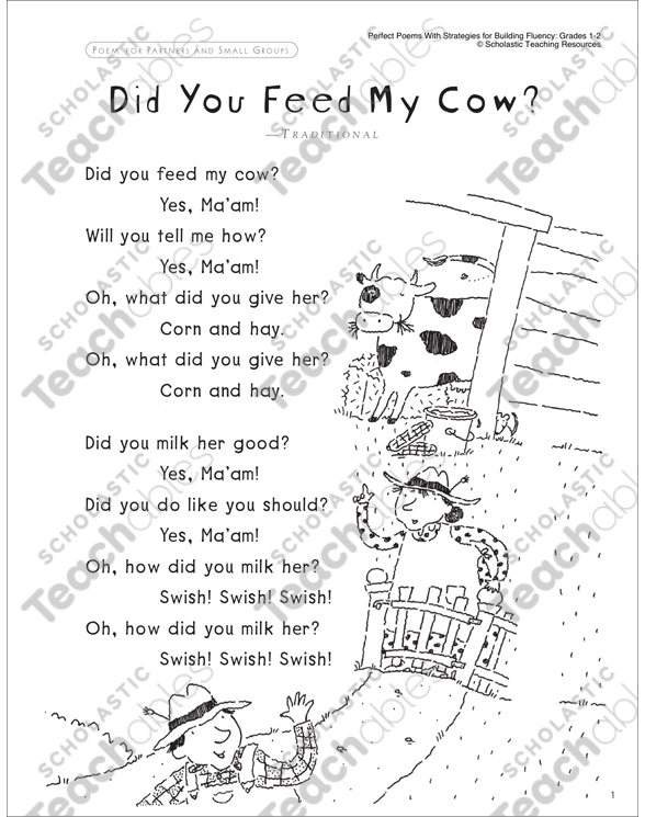 Poem For Your Sprog Cow | Sitedoct.org