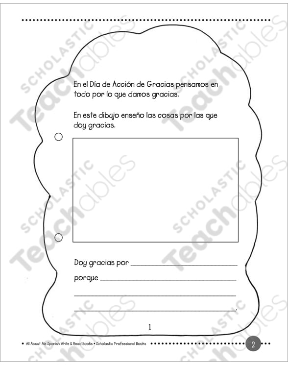Doy Gracias Printables Mommy Maestra: A Printable Bilingual
