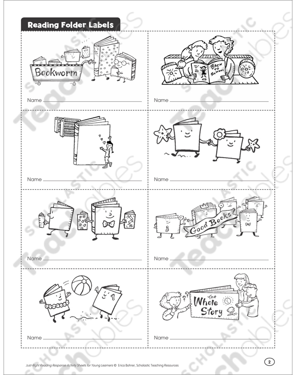 school reading folder