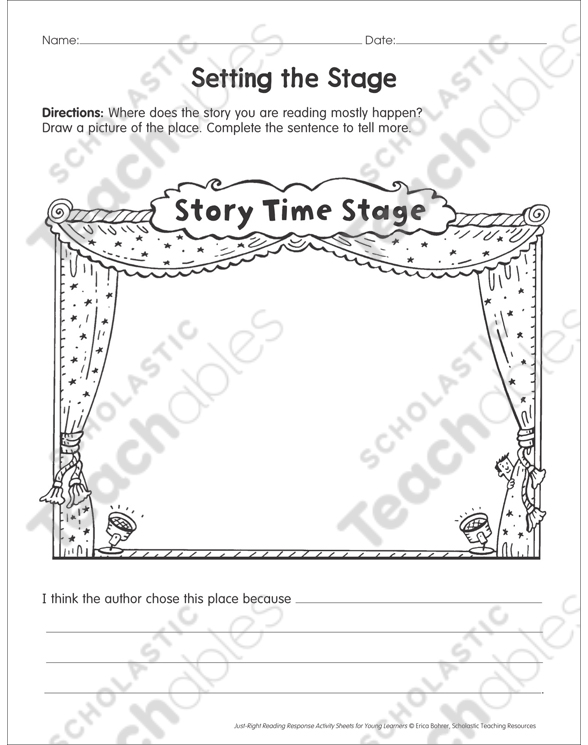 Setting Of A Story Graphic Organizer
