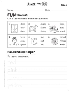 Free Printable Worksheets For Grade 1 Reading
