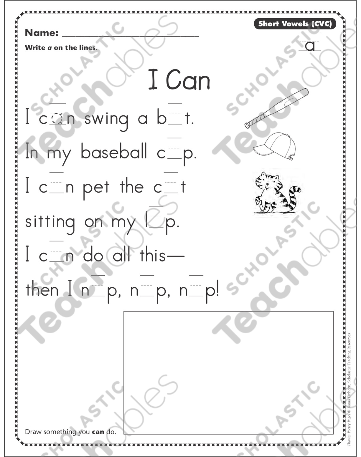 Short Vowel Poem at Antoinette Roy blog