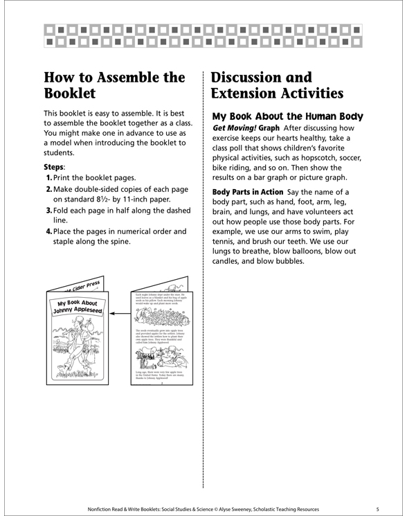 My Book About the Human Body | Printable Mini-Books