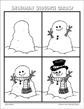Making Snowman Sequencing Activity