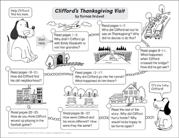 clifford thanksgiving coloring pages