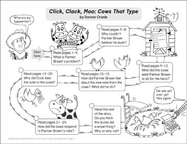 click clack moo coloring pages