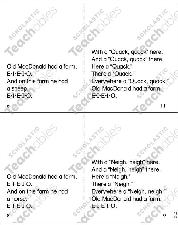 Old MacDonald | Printable Mini-Books