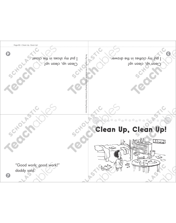 Clean Up, Clean Up! | Printable Mini-Books and Skills Sheets