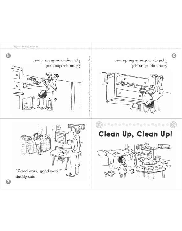 Clean Up, Clean Up! | Printable Mini-Books and Skills Sheets