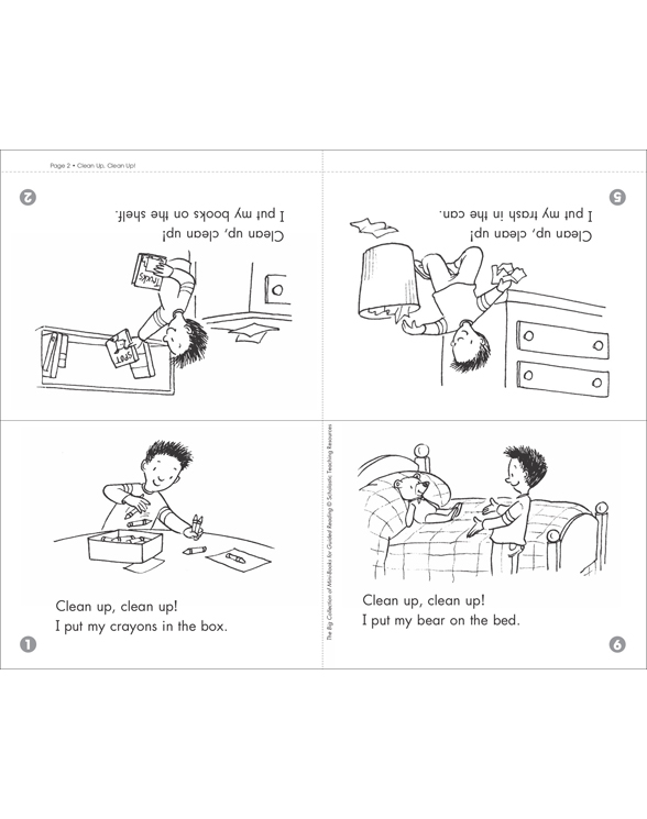 Clean Up, Clean Up! | Printable Mini-Books and Skills Sheets