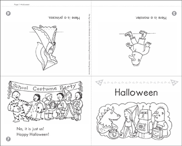free printable halloween mini coloring books