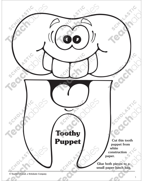 coloring pages of tongue teeth