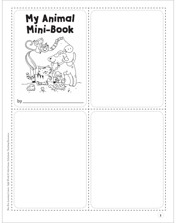 My Animal Mini-Book (Reading Sight Word Nouns): Sight Word Learning ...