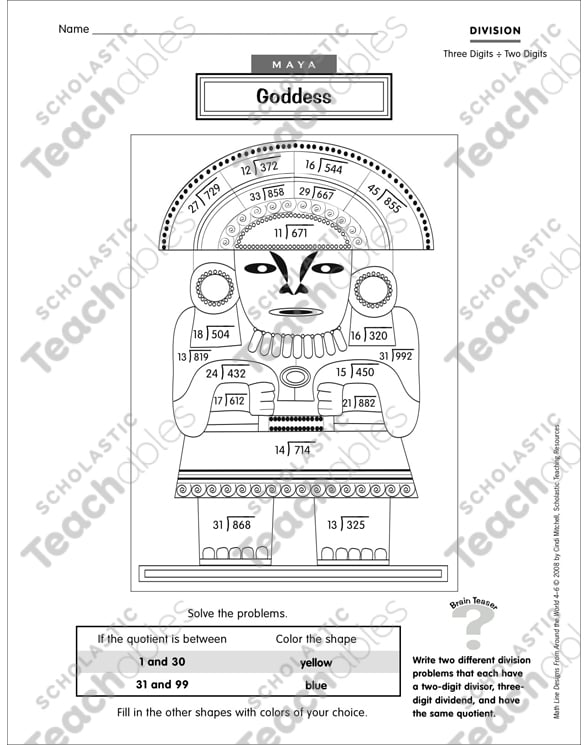 printable mayan calendar coloring pages