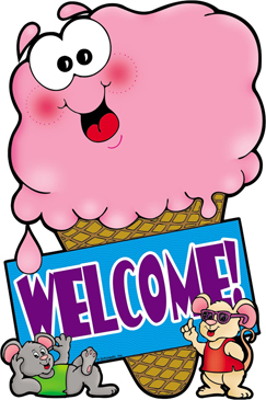Welcome! Ice Cream Cone | Printable Clip Art and Images