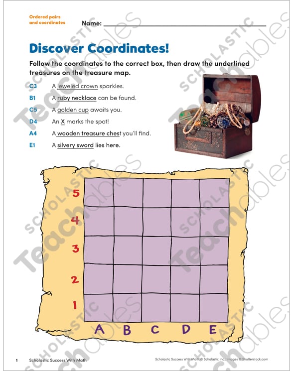 Ordered Pairs Worksheet
