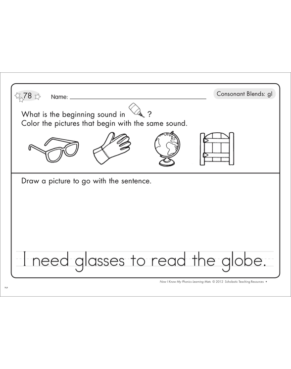 Gl Blends Worksheets