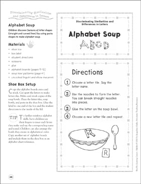 Alphabet Soup Worksheets