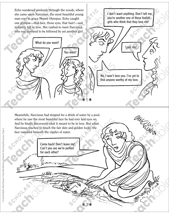 Echo And Narcissus For Kids