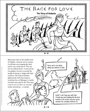 coloring pages of atalanta