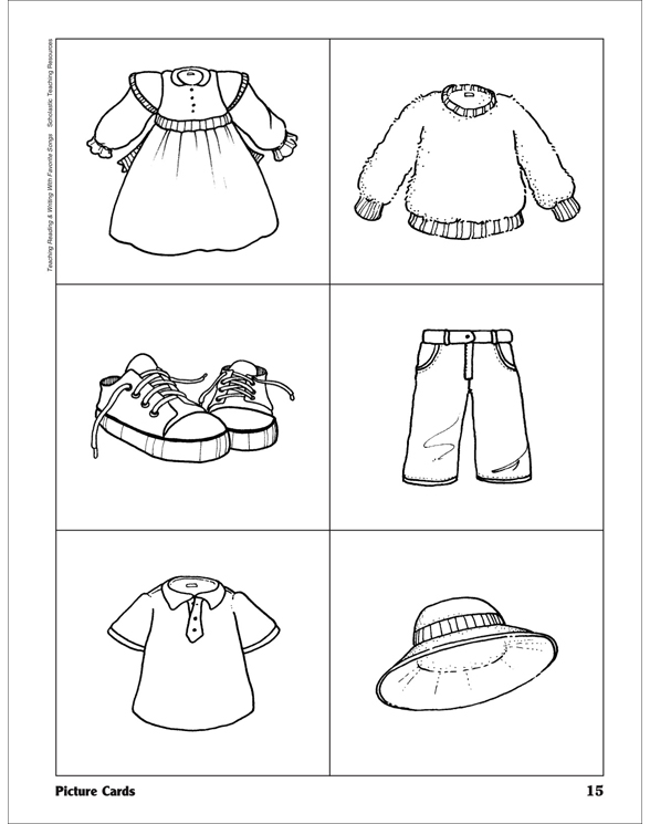 Mary Wore Her Red Dress: Clothing & Color Words | Printable Mini-Books ...