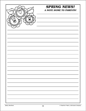 spring stationery