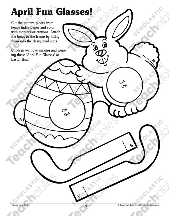 easter bunny with sunglasses coloring pages