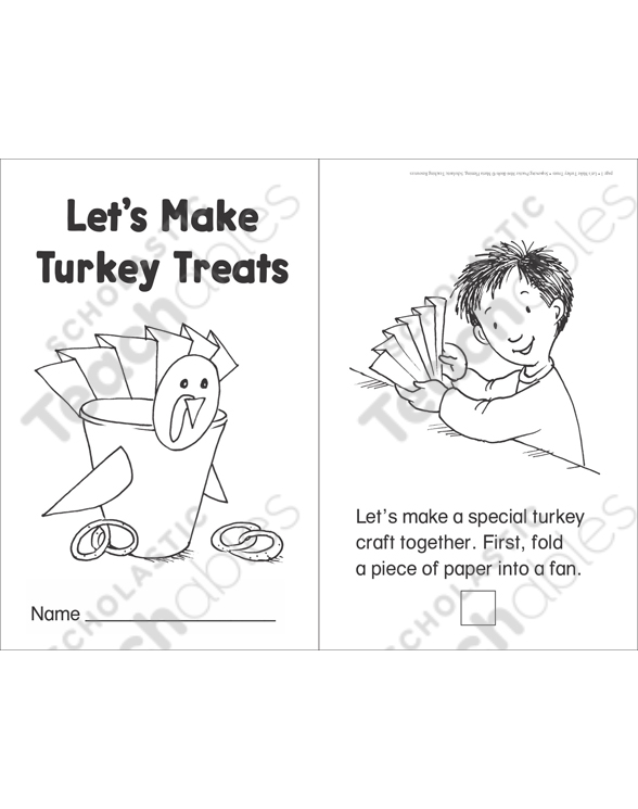 how to cook a turkey preschool worksheet