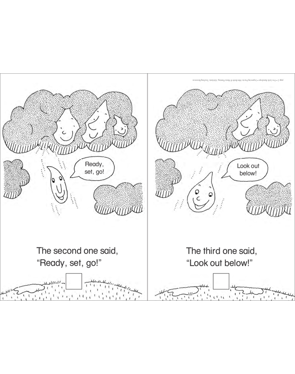 Five Little Raindrops (Sequencing) | Printable Mini-Books