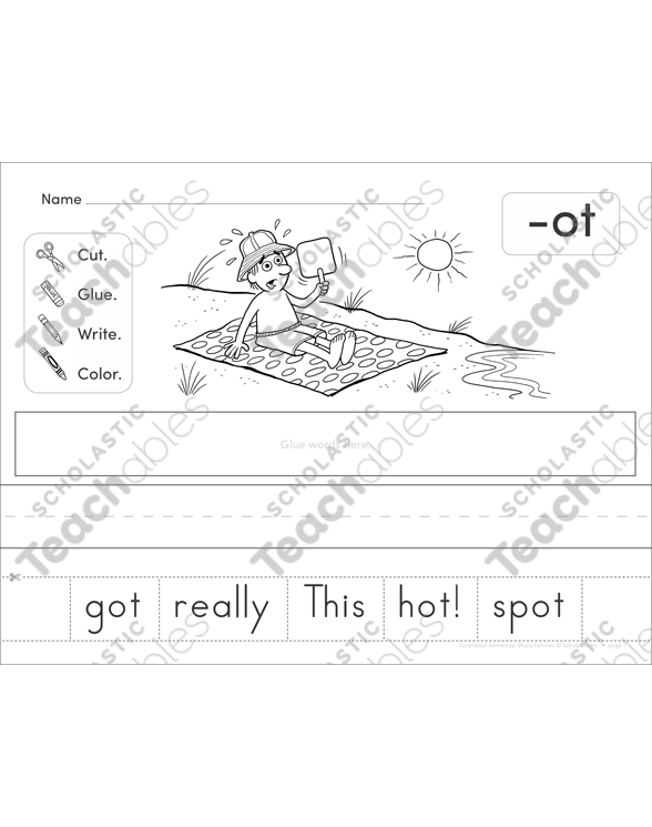 Short Vowel (-ot): Word Family Scrambled Sentence | Printable Cut ...