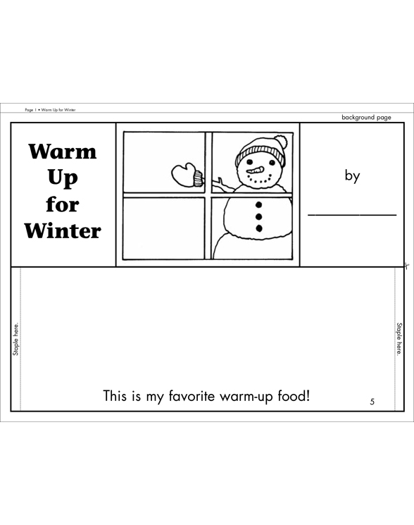 Warm Up for Winter: Literacy Building Booklet | Printable Mini-Books