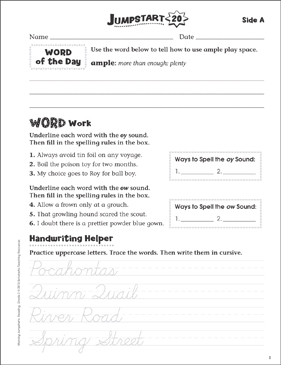 Third Grade Reading Printable Worksheets