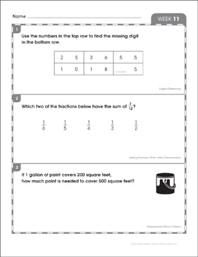 Everyday Math Grade 5 Worksheets Number 5 Anchor Chart | Math