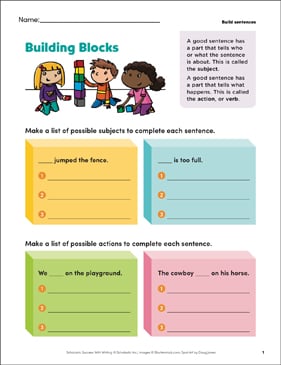 jumped make sentence