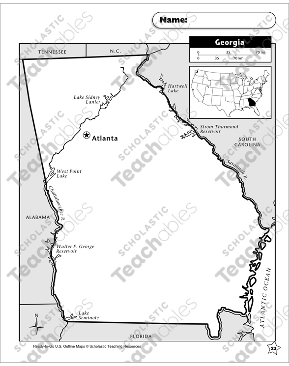 georgia produce maps coloring pages