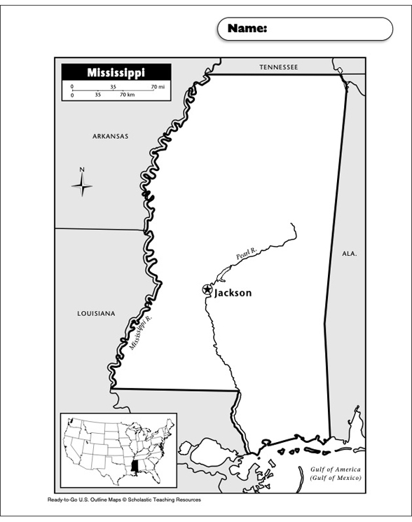 Map of Mississippi | Printable Maps